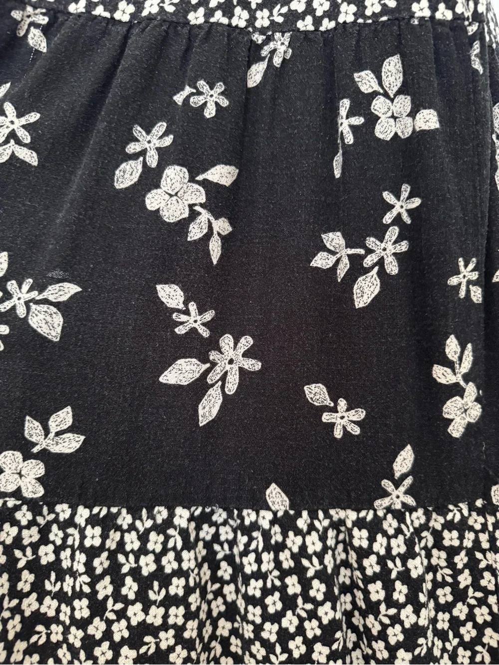 Cat & Jack | Dresses | Girls Black And Cream Floral Maxi Dress Size 8 ...